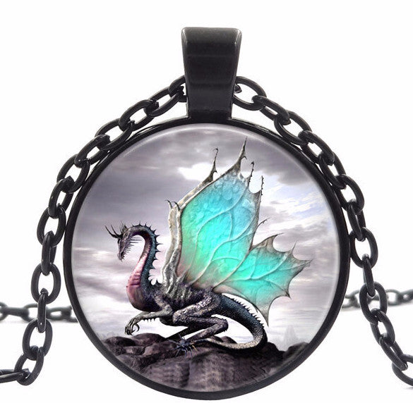 Dragon Fantasy Pendant Necklace (2 Colors) – Crazy Aunt Karen's