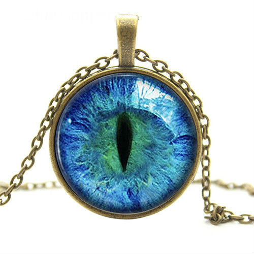 "Cat Eye" Pendant Necklace (8 Colors) – Crazy Aunt Karen's