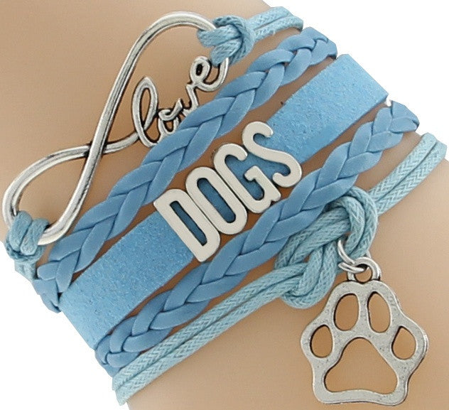 Dog Love & Infinity Charm Bracelet (4 Colors) – Crazy Aunt Karen's